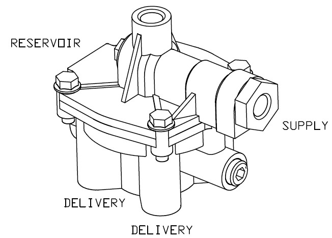 Relay Emergency Valves – Charging (4 Delivery Ports) – Sealco